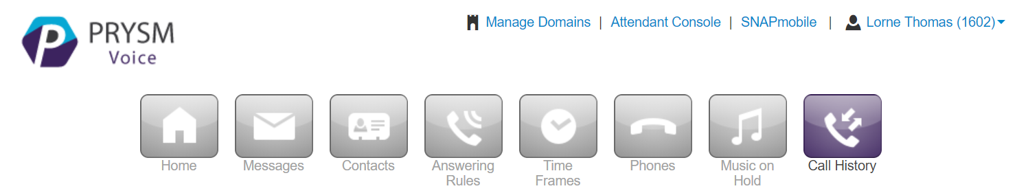 Call Logs – Prysm Voice Knowledgebase