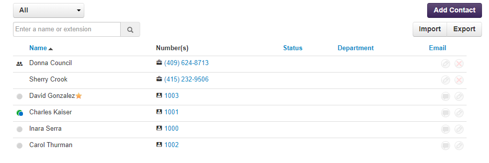 Contact Directory – Prysm Voice Knowledgebase